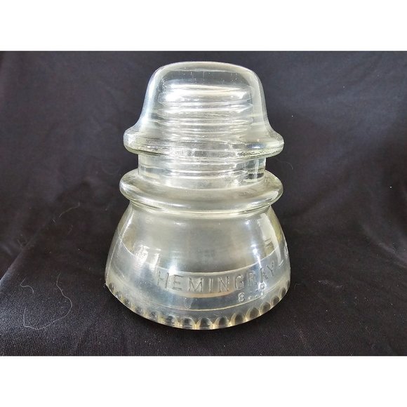 hemingray | Art | Vintage Clear Glass Hemingray 42 Hydro Insulator ...